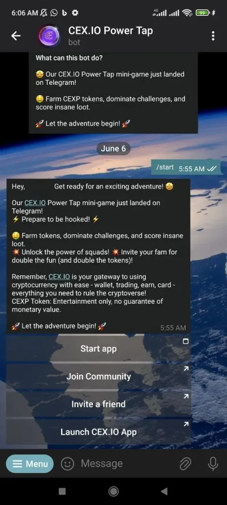 CEX Airdrop: How to Earn Money in CEXP Telegam Game? | Controverity