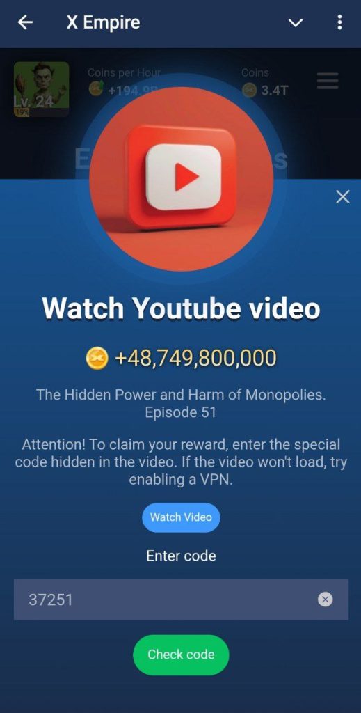 Musk Empire Code September 25 [X Empire Youtube Episode 51 Added] | Controverity